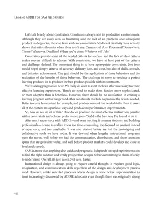 Leaving addie for sam field guide guidelines and temst learning ...