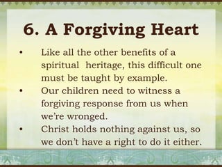 Leaving a Godly Inheritance | PPT