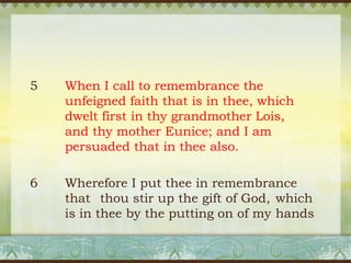 Leaving a Godly Inheritance | PPT