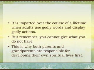 Leaving a Godly Inheritance | PPT