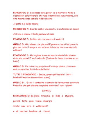Le avventure di pinocchio | DOCX