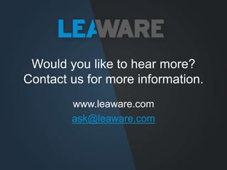 Leaware software house - about us | PPT