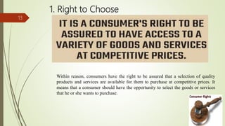 consumer protection council and their rights | PPTX