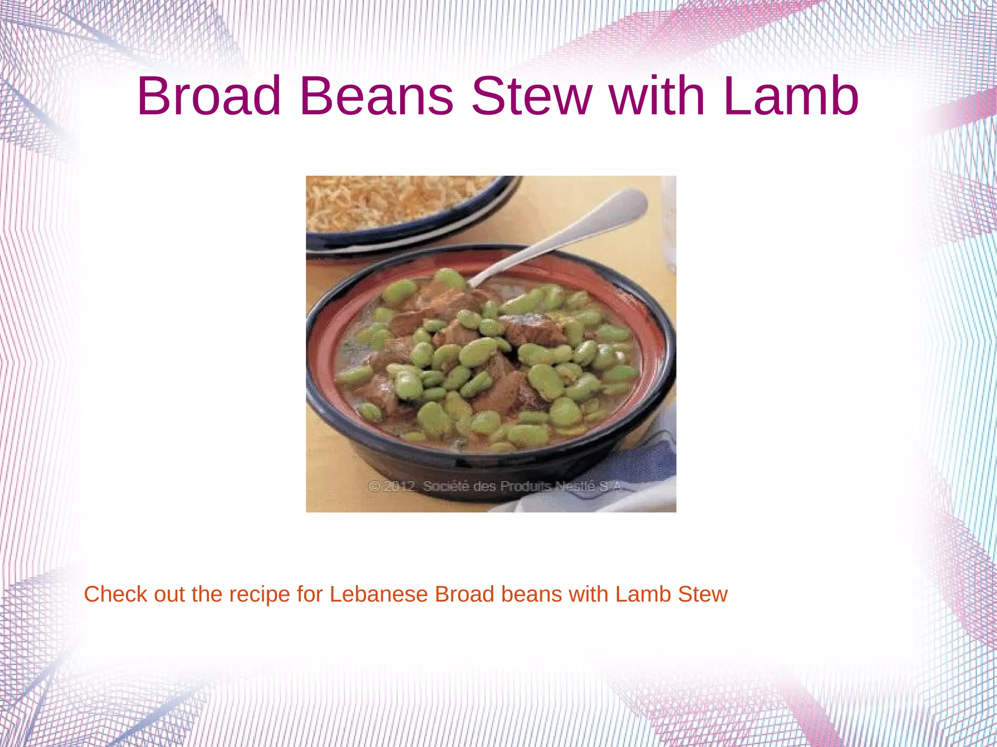 Lebanese Stew Recipes | PPT