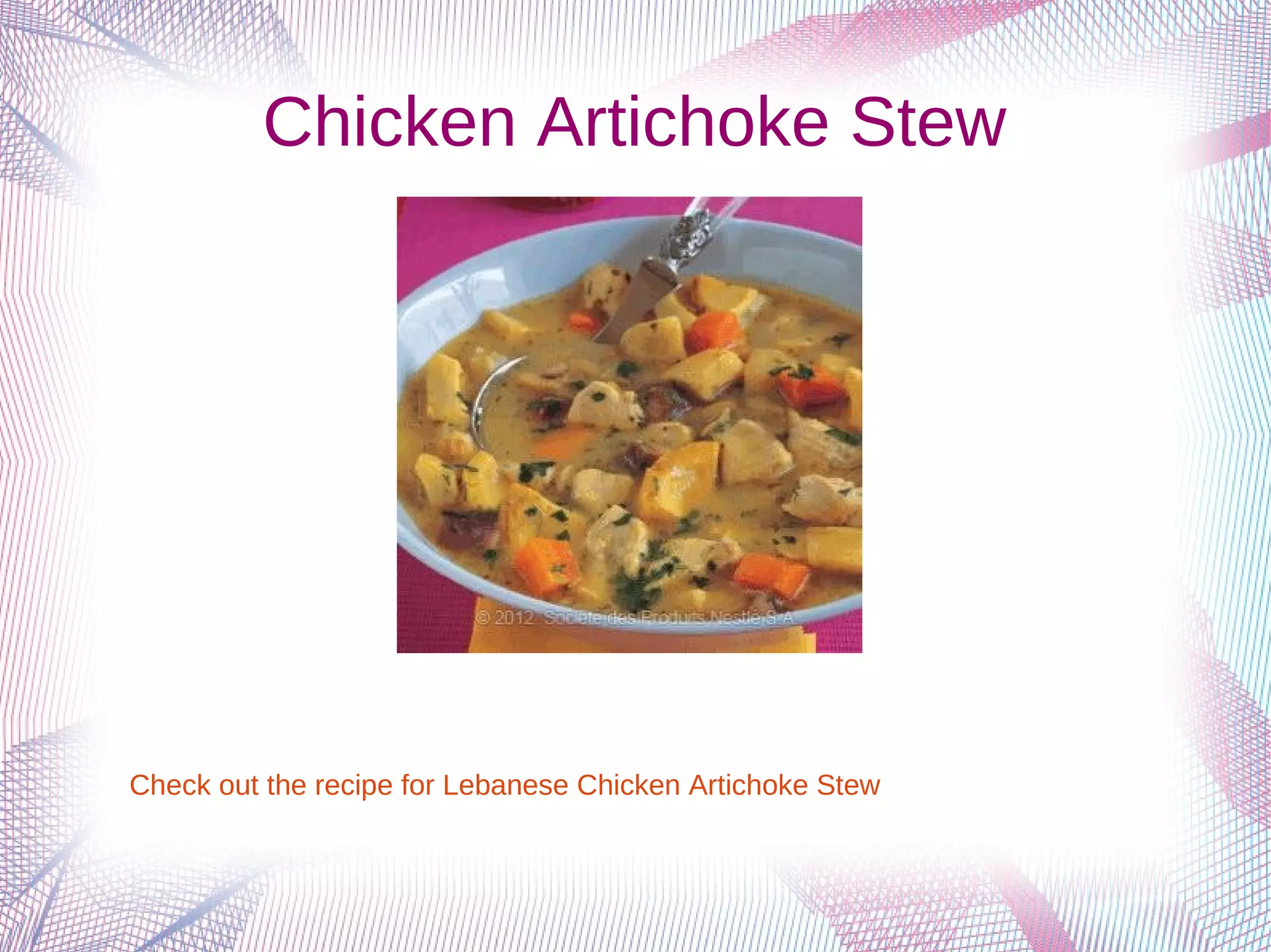 Lebanese Stew Recipes | PPT