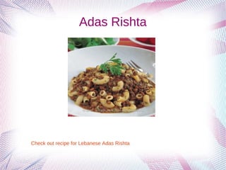 Lebanese Stew Recipes | PPT