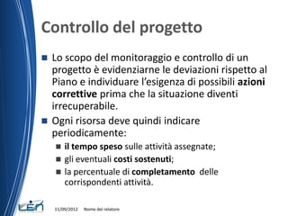 Le basi del project management | PPTX