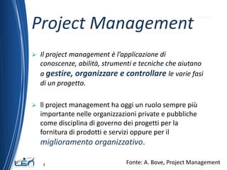 Le basi del project management | PPTX