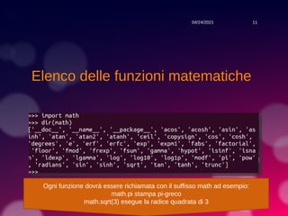 Le basi di Pytthon 3 - Fondamenti n.1 | PDF