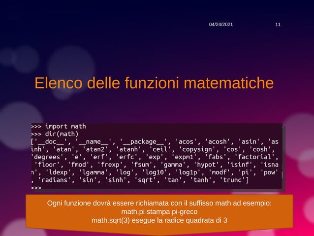 Le basi di Pytthon 3 - Fondamenti n.1 | PPT