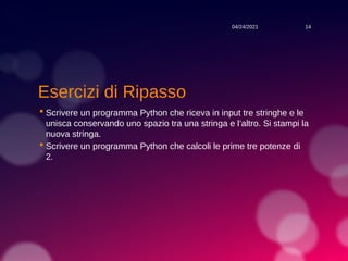 Le basi di Pytthon 3 - Fondamenti n.1 | PDF