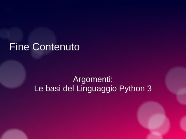 Le basi di Pytthon 3 - Fondamenti n.1 | PDF