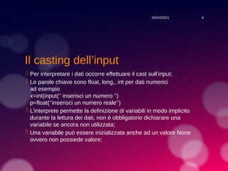 Le basi di Pytthon 3 - Fondamenti n.1 | PDF