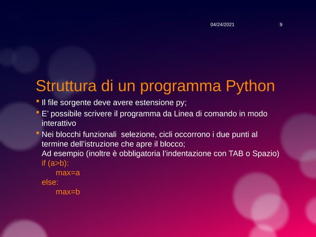 Le basi di Pytthon 3 - Fondamenti n.1 | PPT