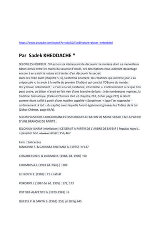 LE BÂTON DE MOISE . | PDF