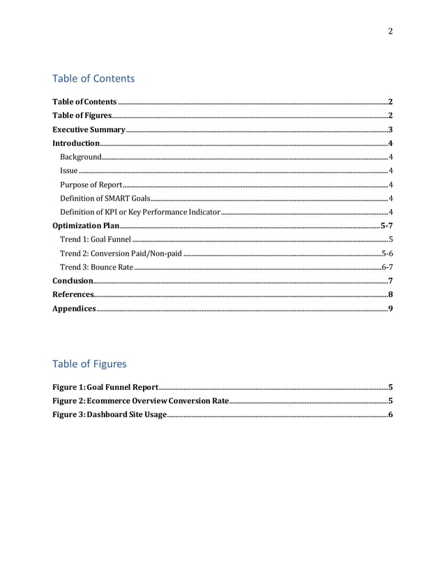 Analytics Optimization | PDF