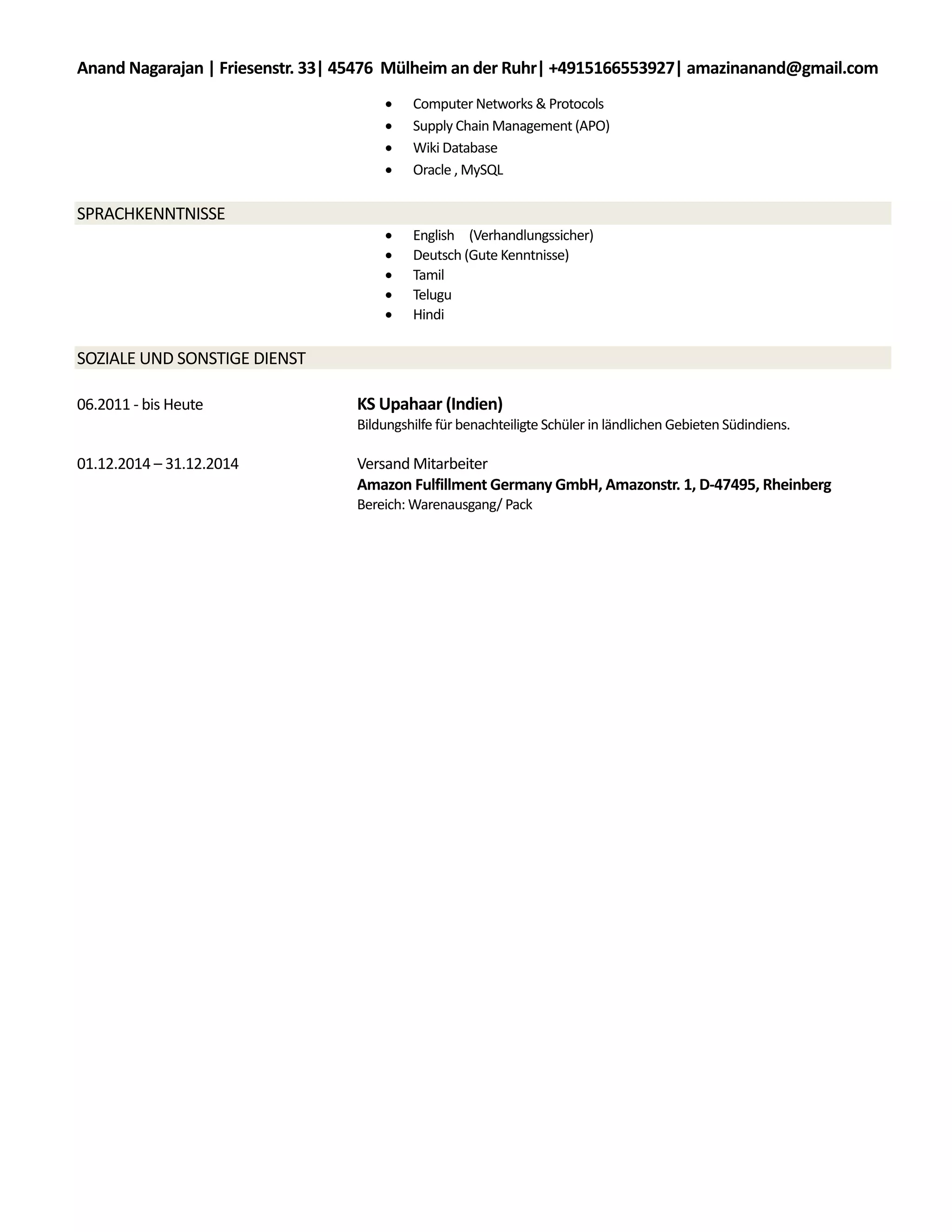 Lebenslauf | PDF | Computer Software and Applications | Computing