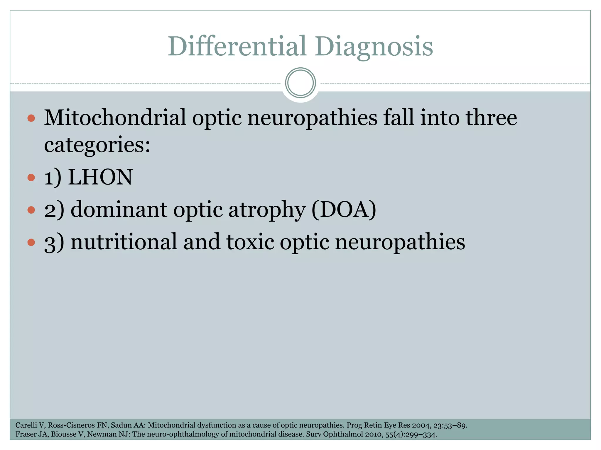 Leber’s Hereditary Optic Neuropathy | PPTX