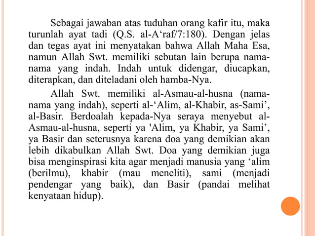 Lebih dekat dengan allah swt | PPT