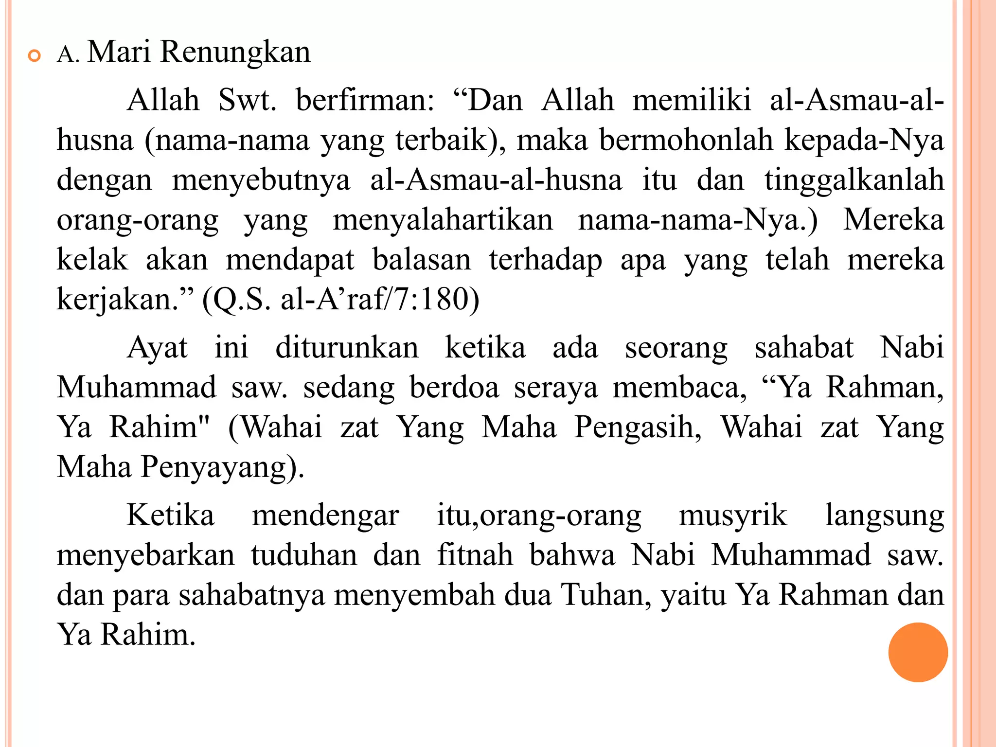 Lebih dekat dengan allah swt | PPTX