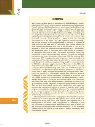 MOLECULAR BASIS OF INHERITANCE ( it very useful) | PDF