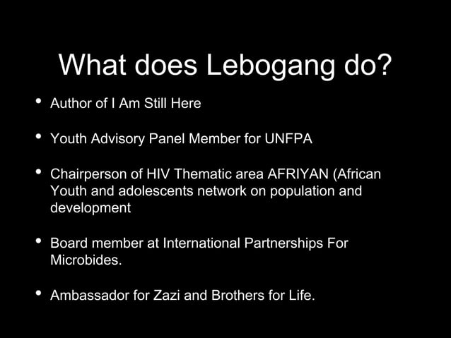 Lebogang Brenda Motsumi | PPT