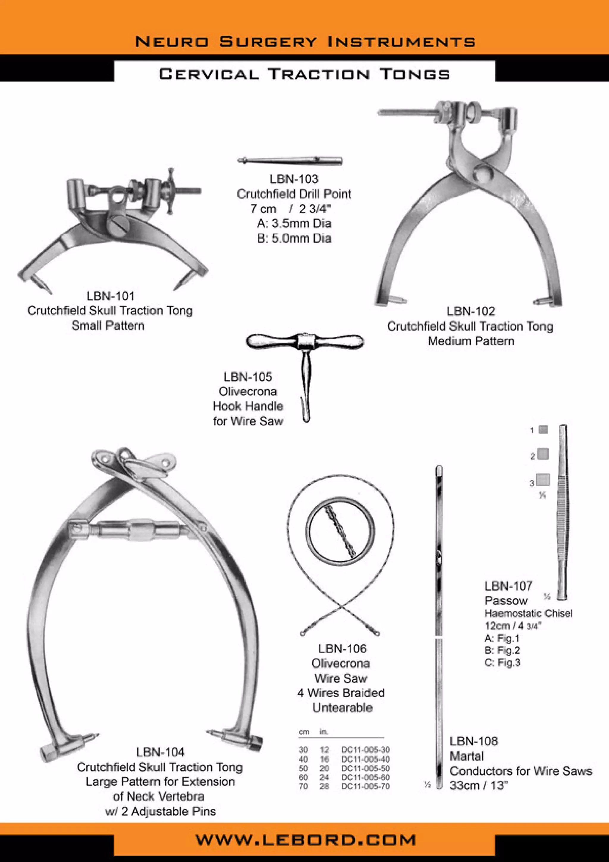 LeBord Neuro Surgery Instruments | PDF