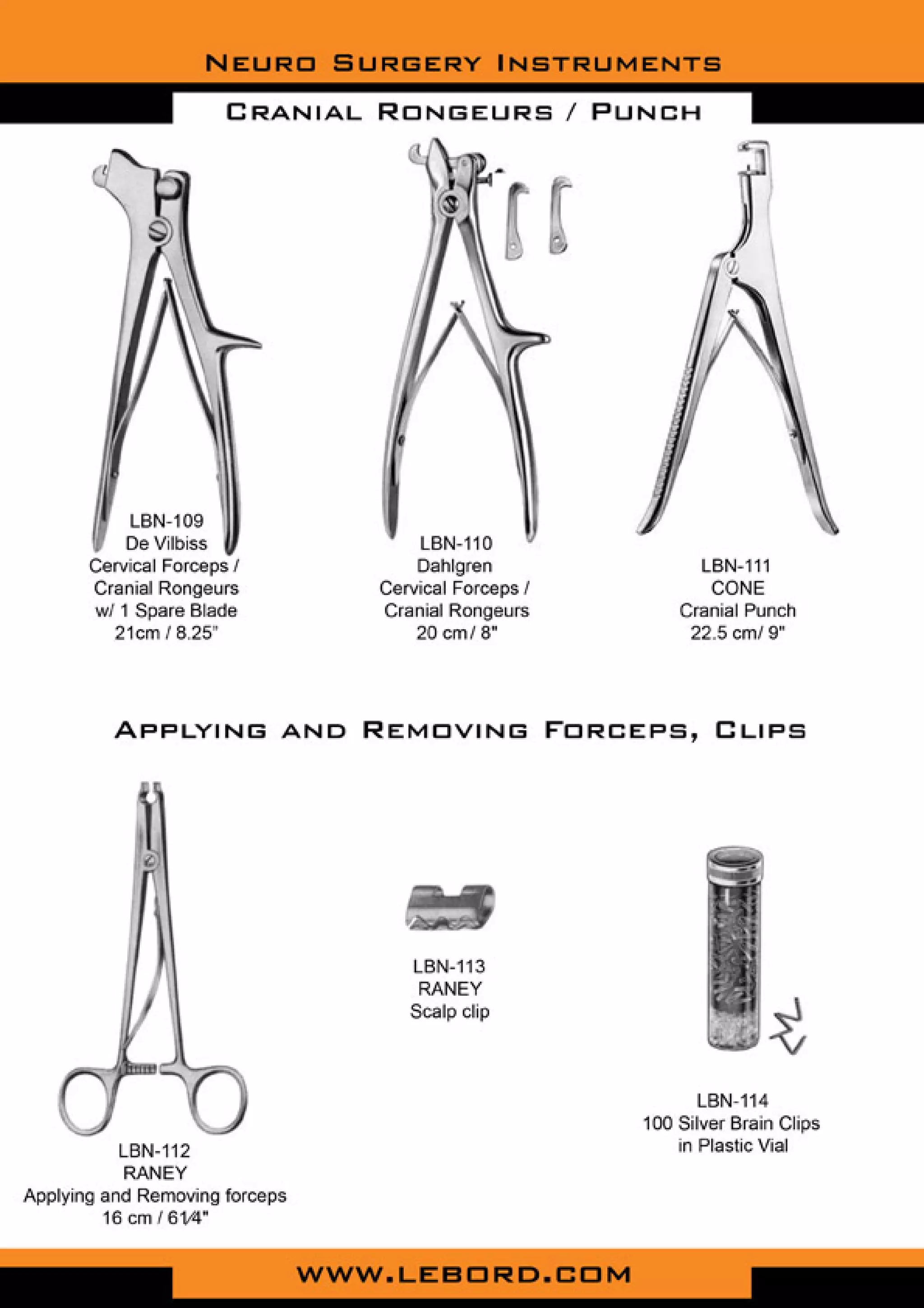 LeBord Neuro Surgery Instruments | PDF