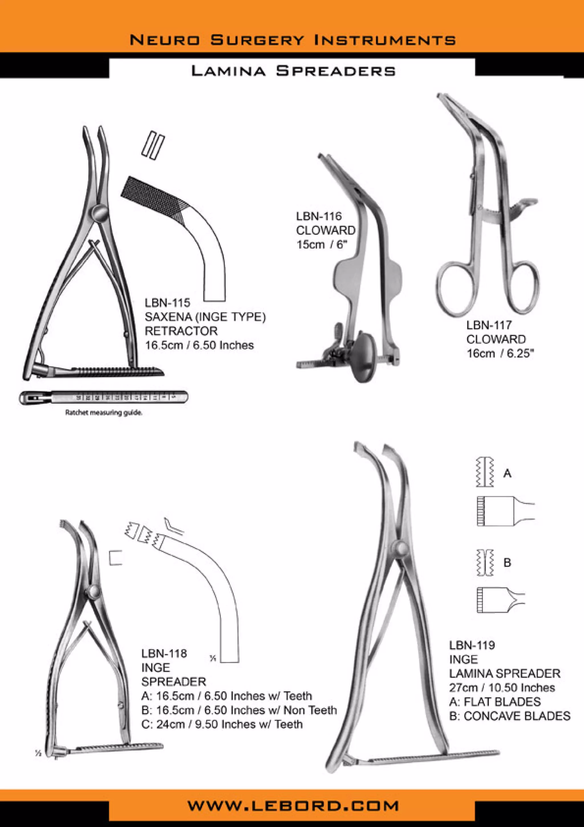 LeBord Neuro Surgery Instruments | PDF