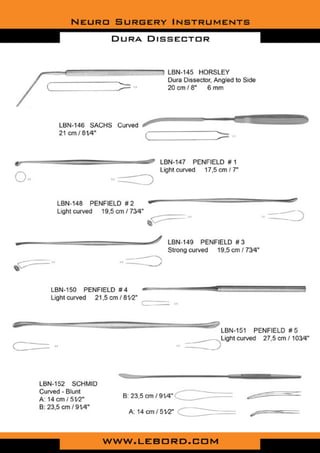 LeBord Neuro Surgery Instruments | PDF