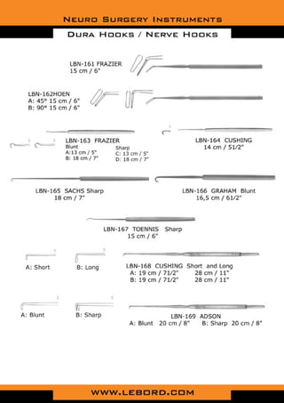 LeBord Neuro Surgery Instruments | PDF