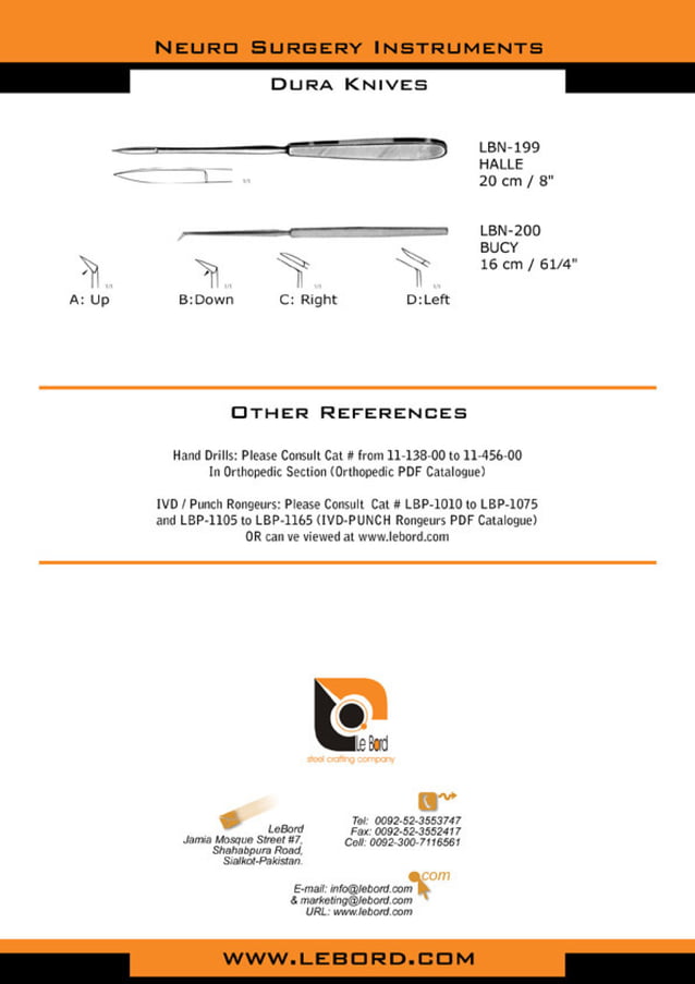 LeBord Neuro Surgery Instruments | PDF