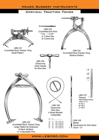 LeBord Neuro Surgery Instruments | PDF