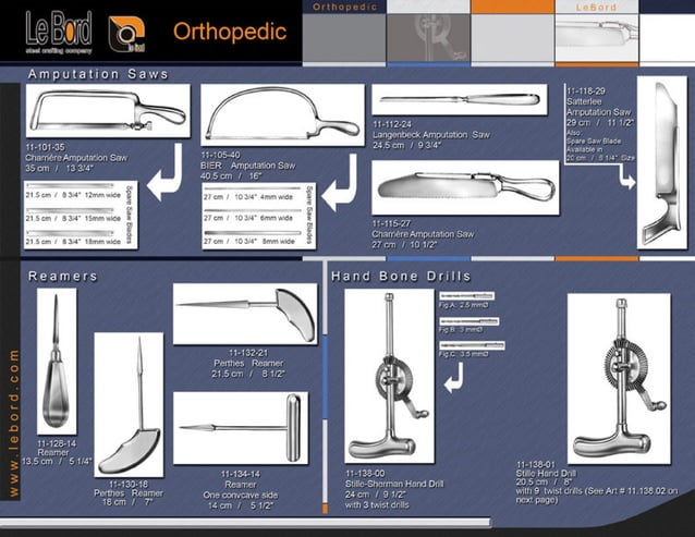 LeBord Orthopedic Catalogue (Instruments) | PPT