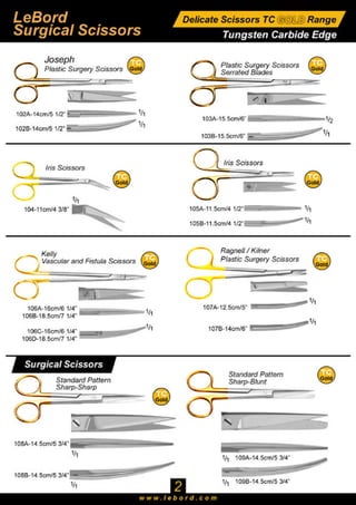 LeBord Surgical Scissors | PDF | Surgery | Medical Health