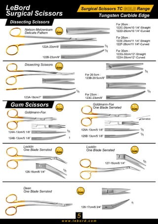 LeBord Surgical Scissors | PDF | Surgery | Medical Health