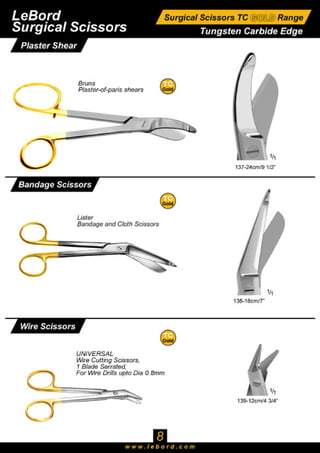 LeBord Surgical Scissors | PDF | Surgery | Medical Health