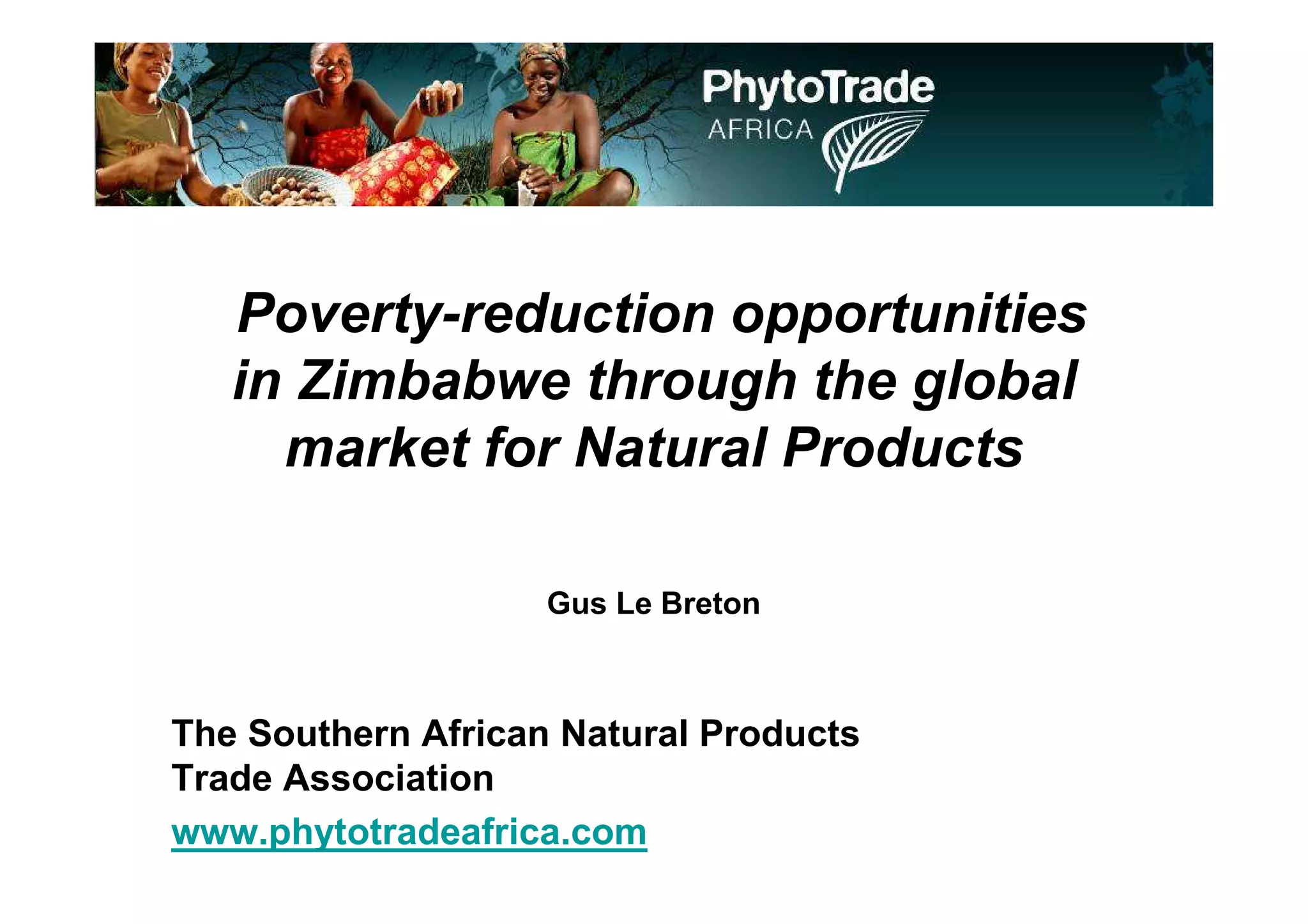 Poverty-reduction Opportunities in Zimbabwe Through the Global Market ...