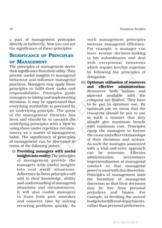 principle of management class 12 | PDF