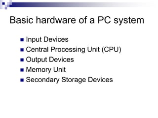 Fundamentals of computer | PPT