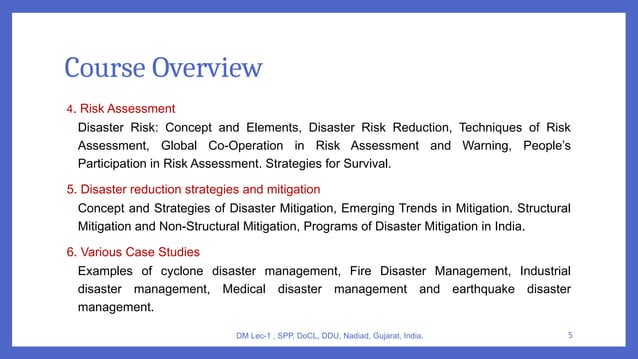 Lec-01 DISASTERMANAGEMENT- COURSE INTRODUCTION.pptx