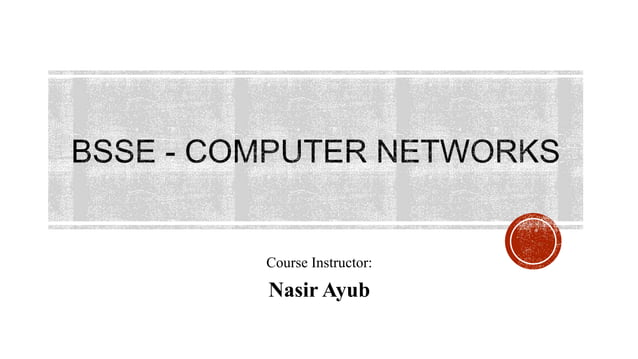 Lec 01 Introduction Computer Networks Ppt