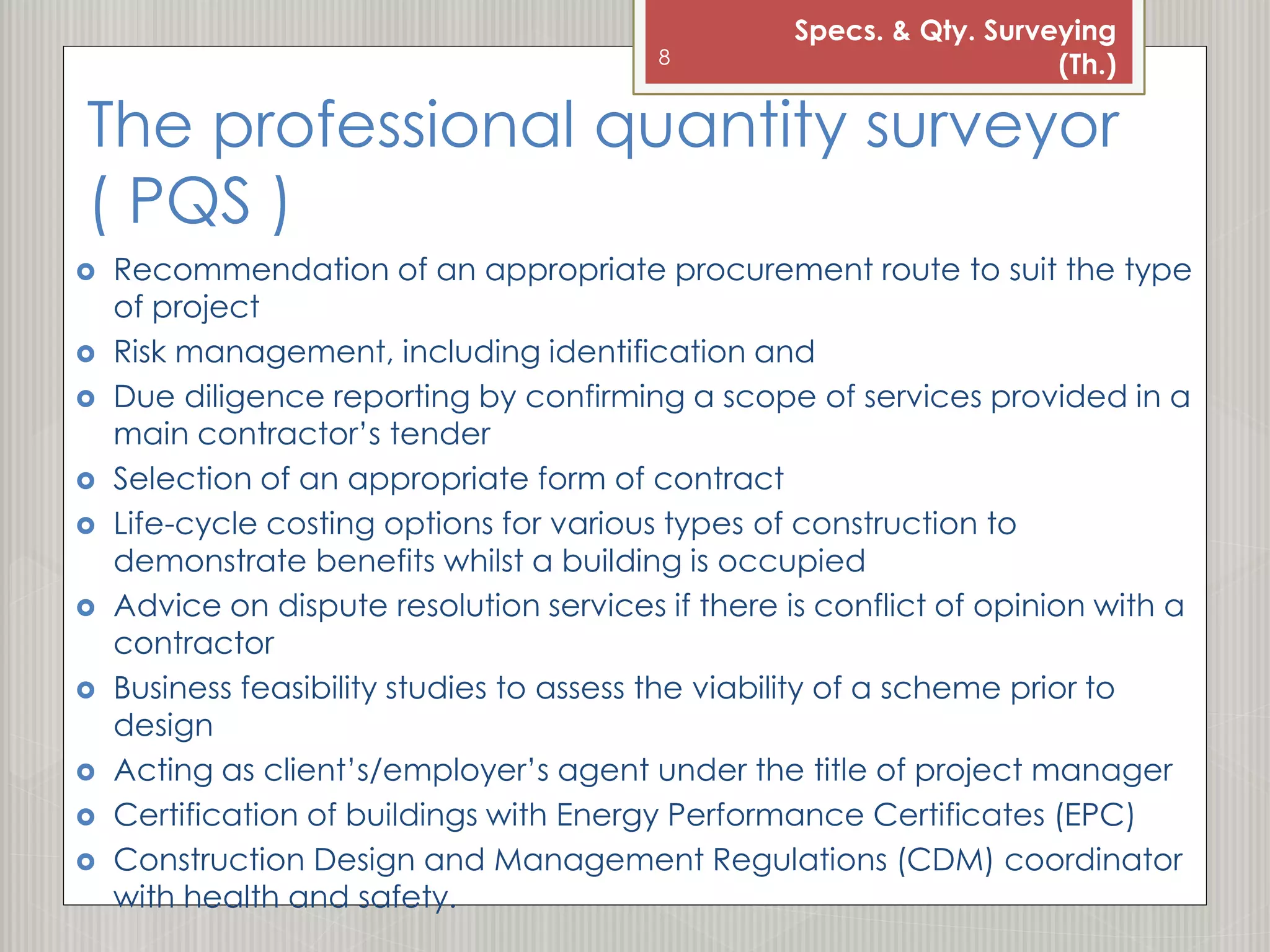 Lec-01 Specs. & Qty. Surveying (Th.).pdf