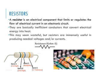 resistors, capacitor and inductors along with their combination | PDF