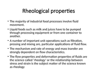 Lecture Number two, Food Unit Operations | PPTX