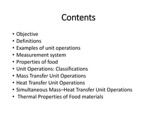 Lecture -02 (05-05-24) food unit operations | PPTX