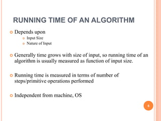 how to calclute time complexity of algortihm | PPT