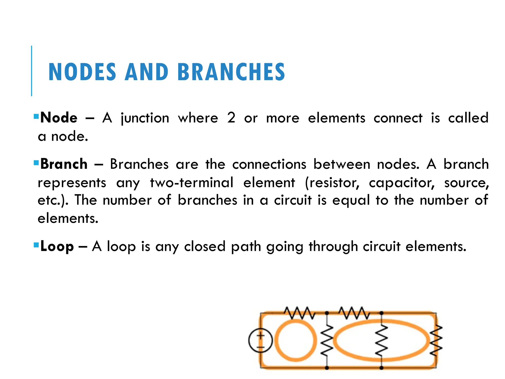 Nodes and branches and Kirchhoff's current laws | PDF