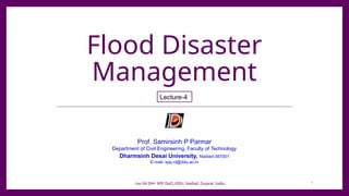 Lec 04 Flood Disaster Management Classnotes Pptx