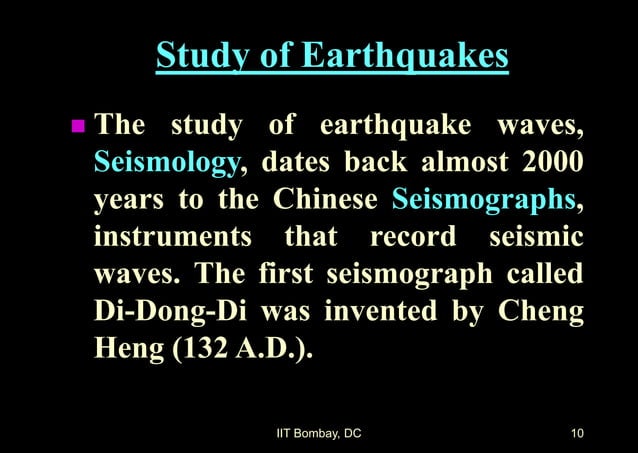 geotechnical earthquake engineering topic engineering seismology | PDF ...